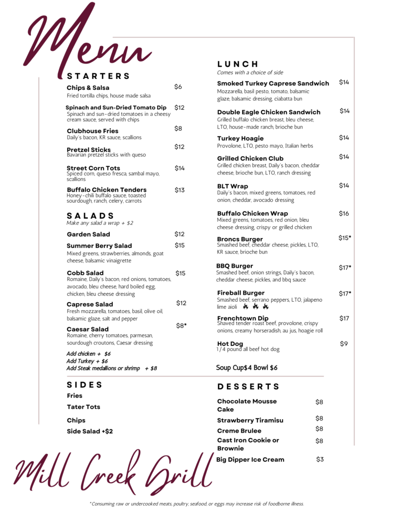 Dining – King Ranch Mountain Golf Course